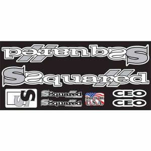 Ssquared CEO V3 Cutout Decals BMX Bicycle - Ssquared BMX Frames